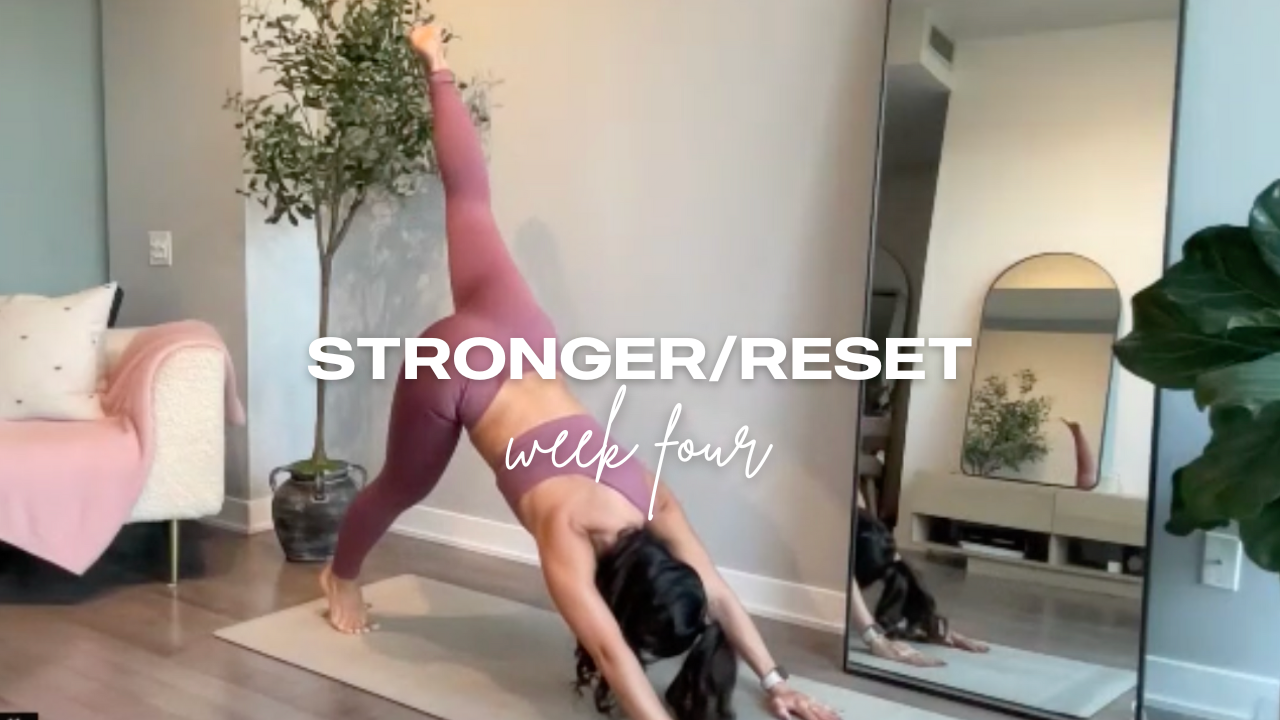 20 Min Full Body Stretching and Mobility Flow // STRONGER/RESET - Week – STRONGERWITHKM