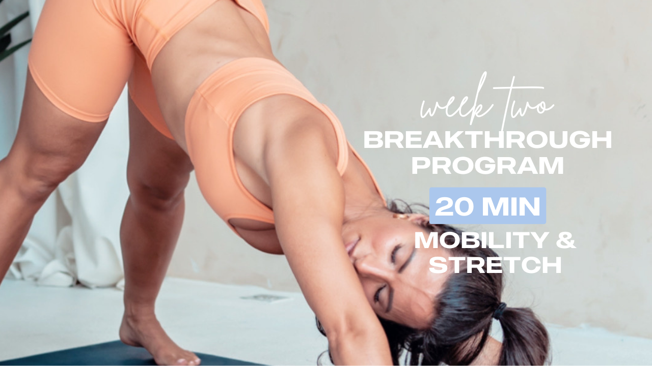 20 Min Full Body Mobility and Stretch // Breakthrough Program - Week T – STRONGERWITHKM