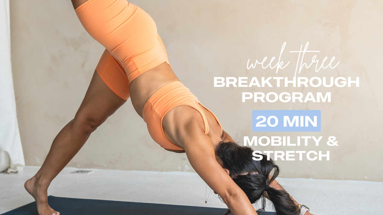 20 Min Full Body Mobility and Stretch // Breakthrough Program - Week T – STRONGERWITHKM